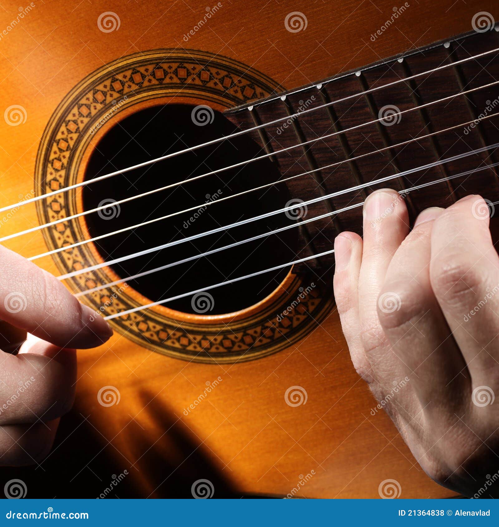 Guitar string. stock photo. Image of classic, board, players - 21364838