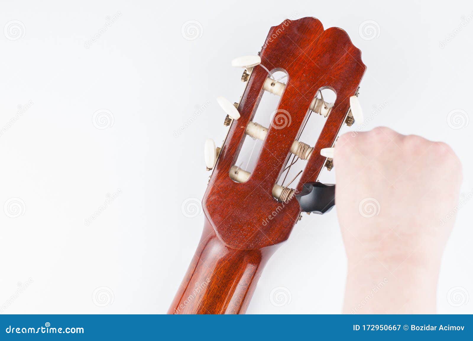 Guitar String Cutting Equipment Isolated on White Background Stock ...