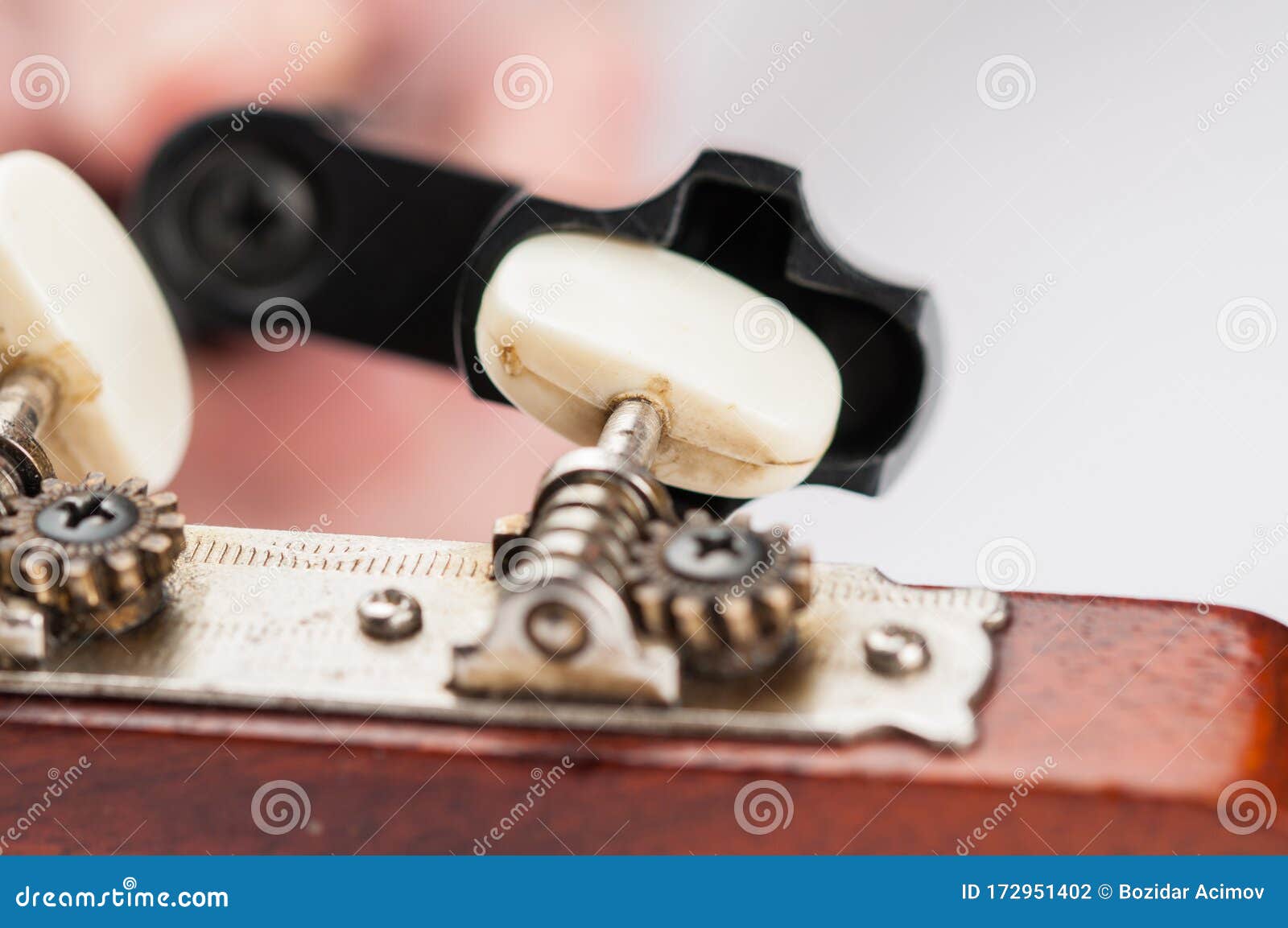 Guitar String Cutting Equipment Isolated on White Background Stock ...
