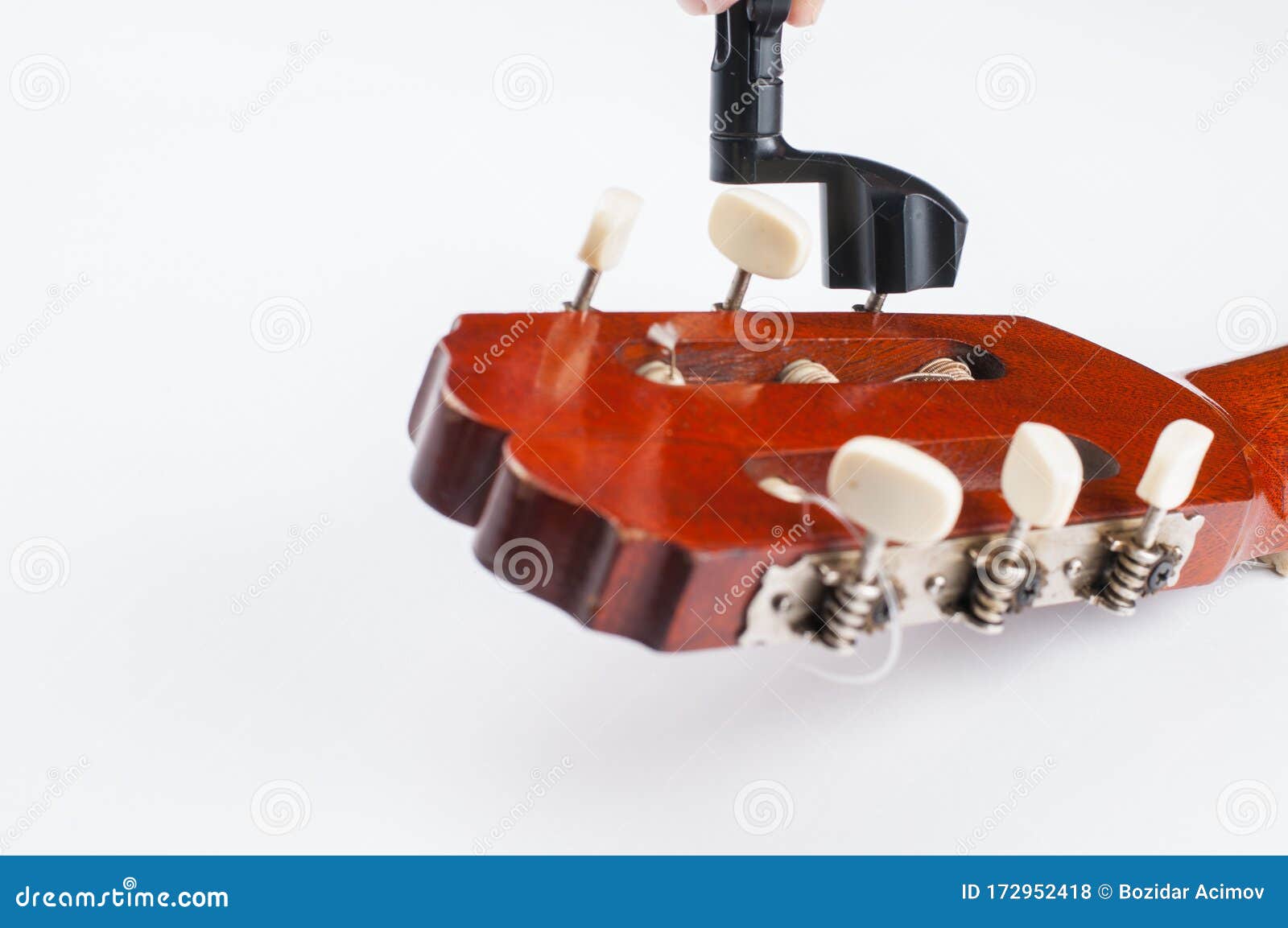 Guitar String Cutting Equipment Isolated on White Background Stock ...