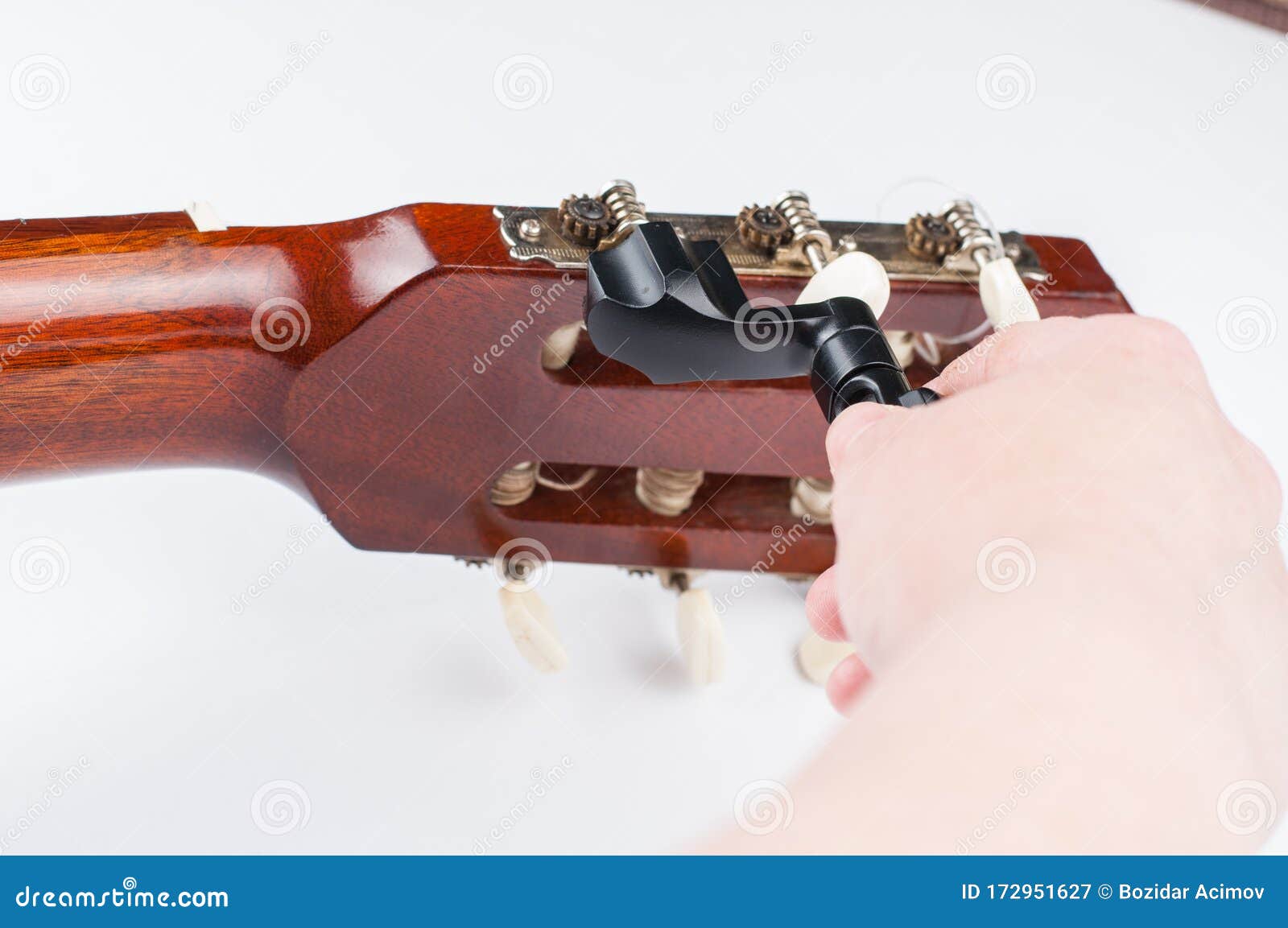 Guitar String Cutting Equipment Isolated on White Background Stock ...