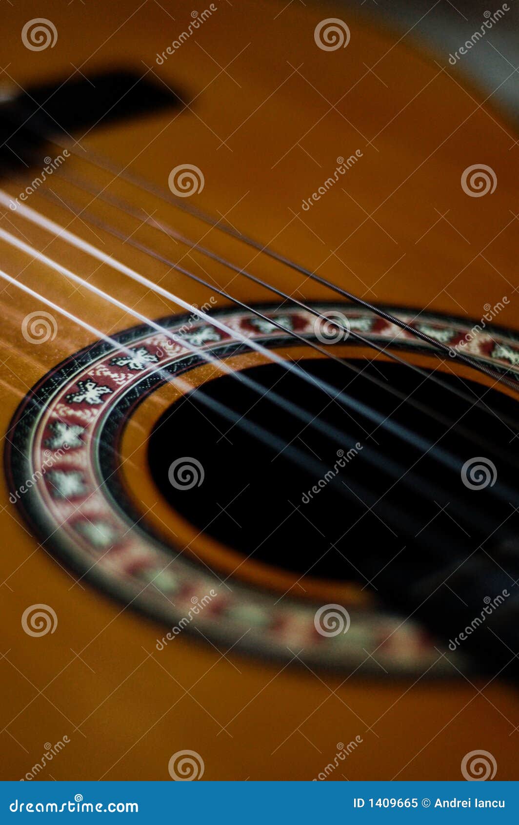 Guitar strings 2 stock image. Image of wooden, classical - 1409665