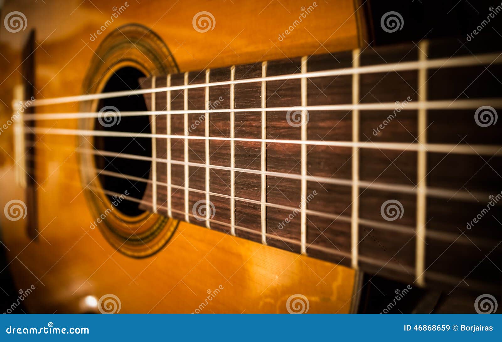 Guitar strings stock image. Image of strings, classical - 46868659