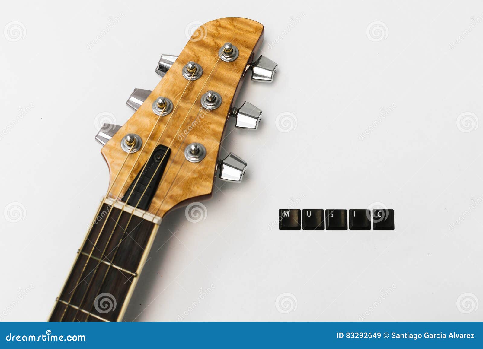 Guitar Strings Love Music Background Stock Image - Image of white ...