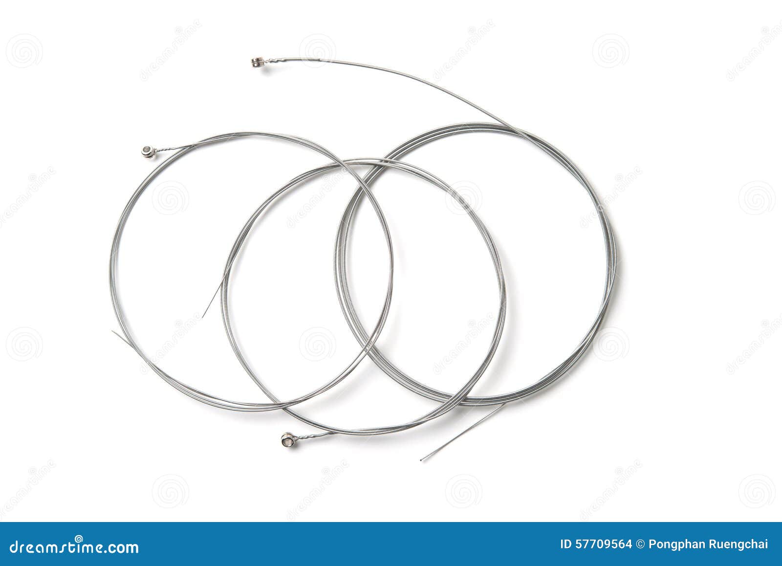 Guitar Strings stock photo. Image of equipment, white - 57709564