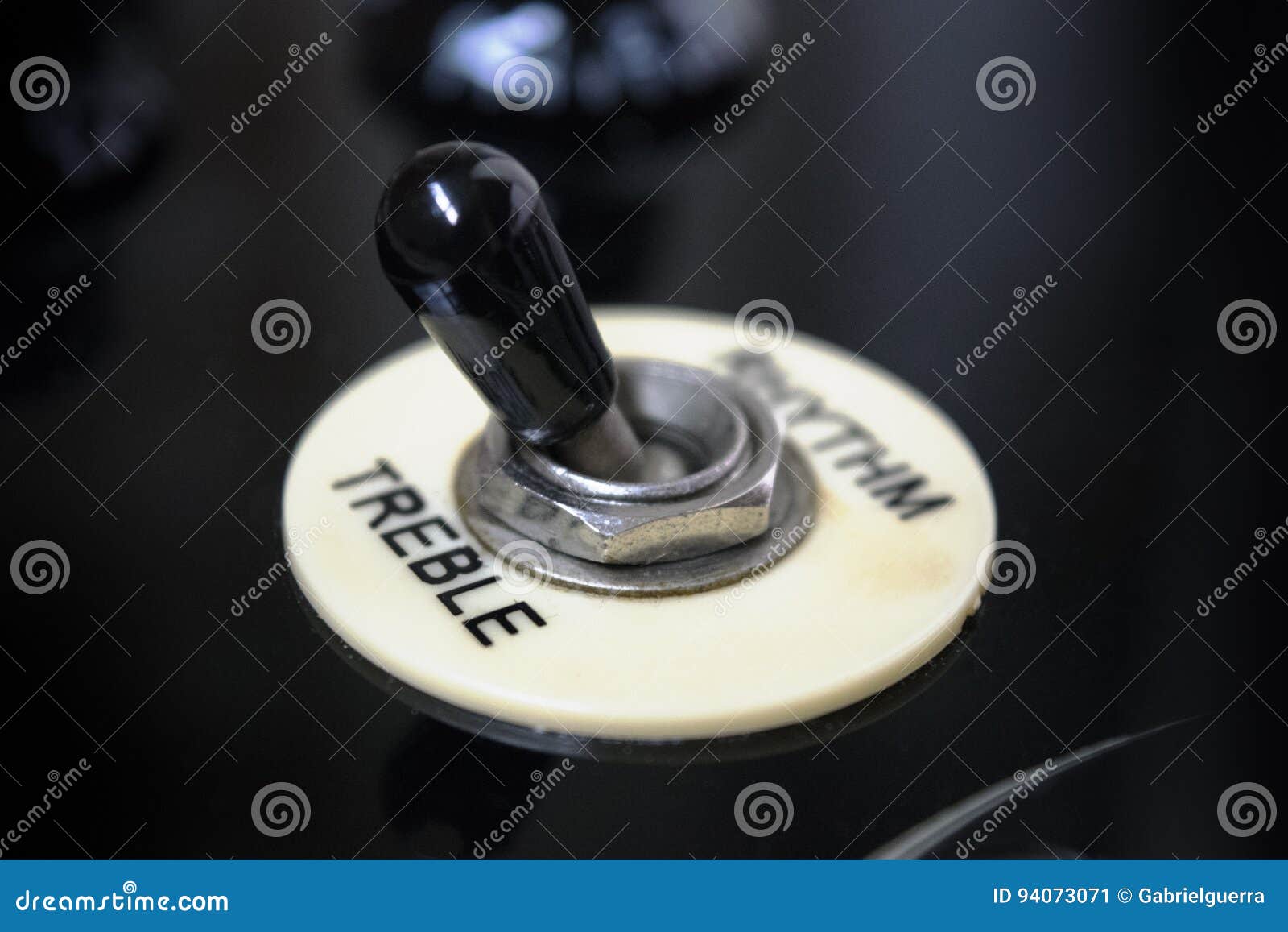 Guitar Switch for Treble and Rhythm Stock Image - Image of perspective ...