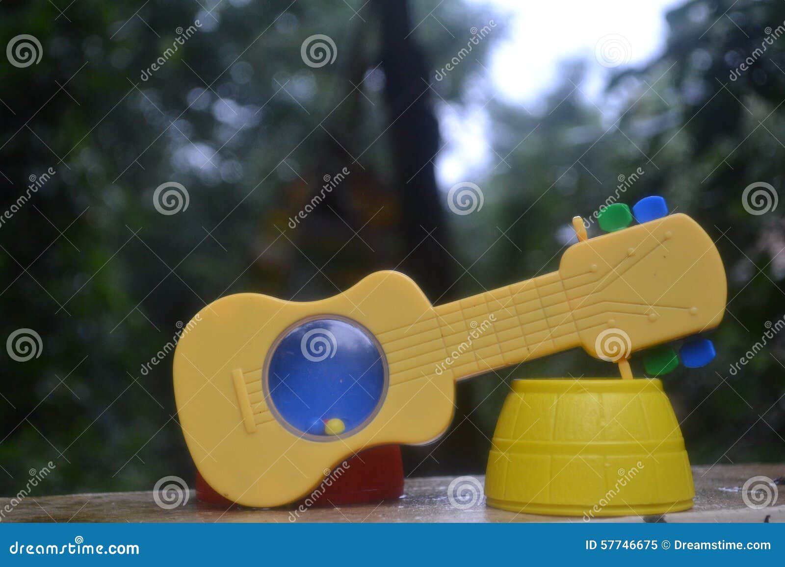 Guitar a toy stock image. Image of barrel, displayed - 57746675