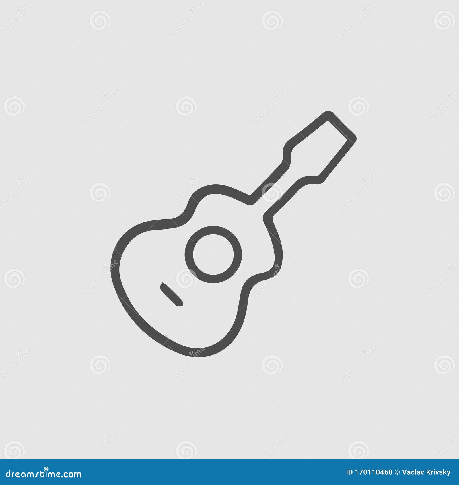 Guitar vector icon eps 10. stock vector. Illustration of rock - 170110460