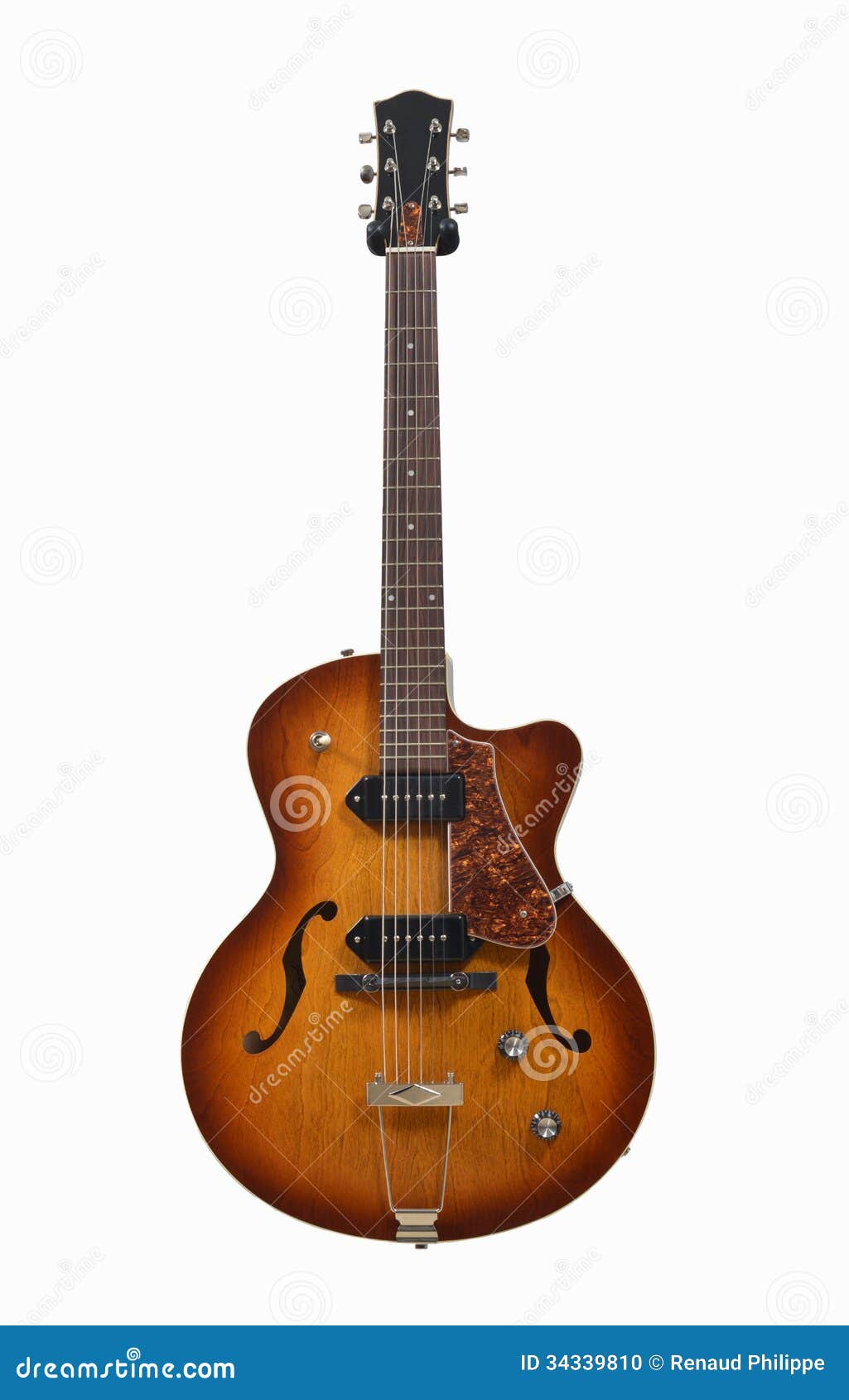 Guitar on white background stock photo. Image of artist - 34339810