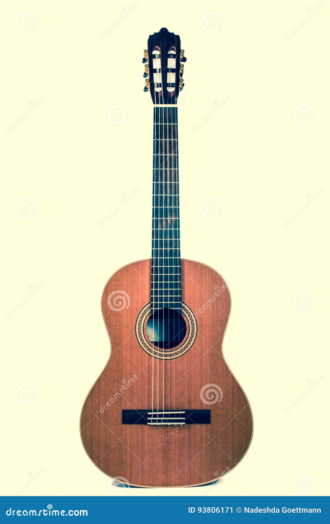 Guitar on a White Background Stock Image - Image of entertainment ...