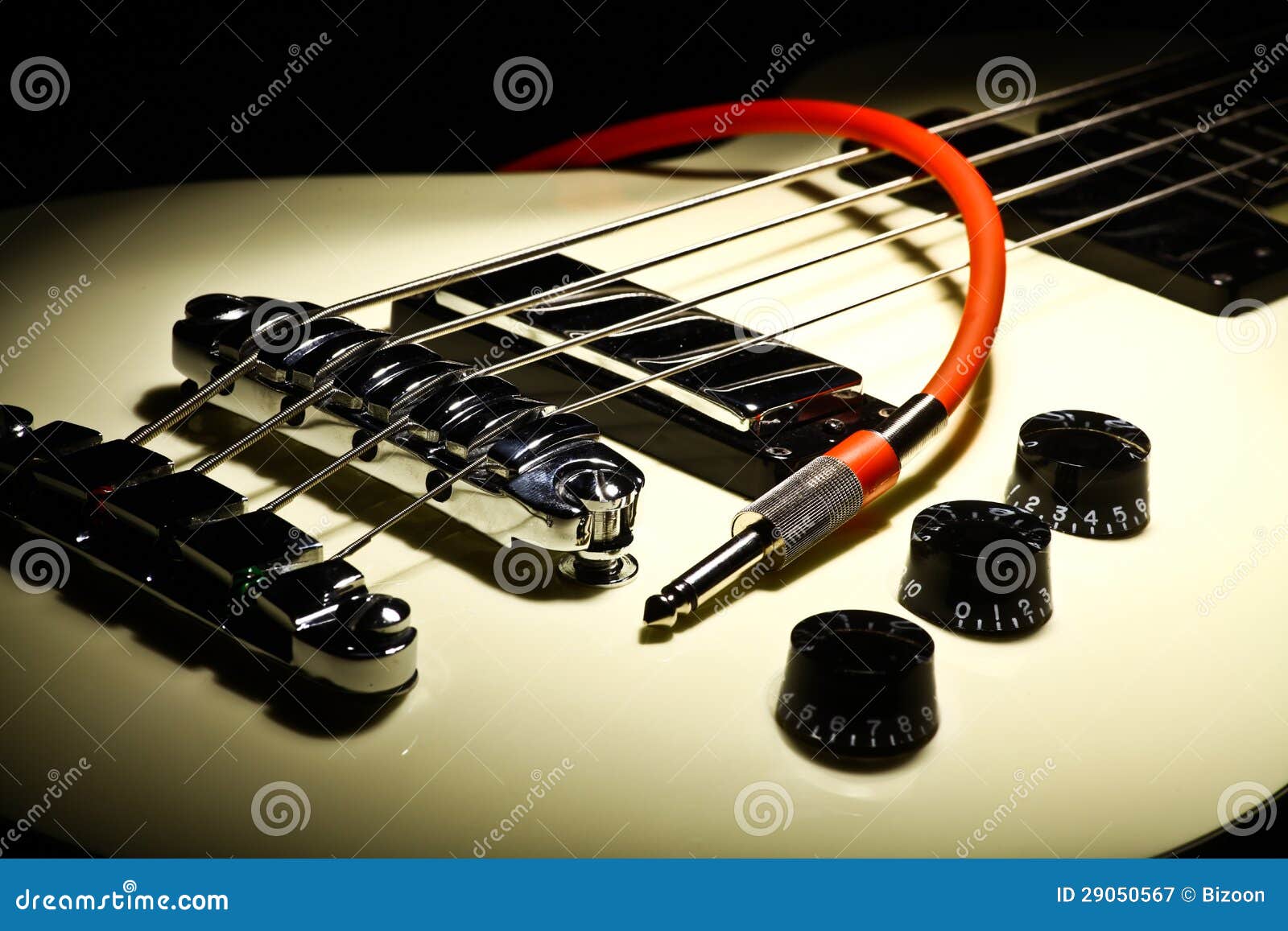 Guitar and wire stock image. Image of concert, connection - 29050567
