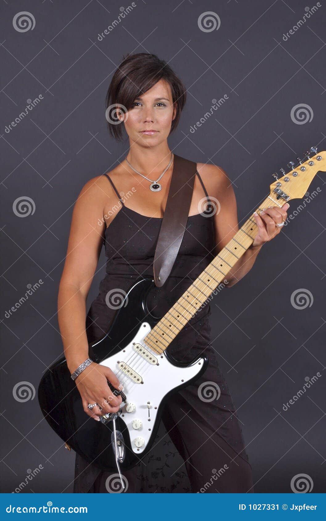 Guitar Woman stock image. Image of guitar, model, music - 1027331