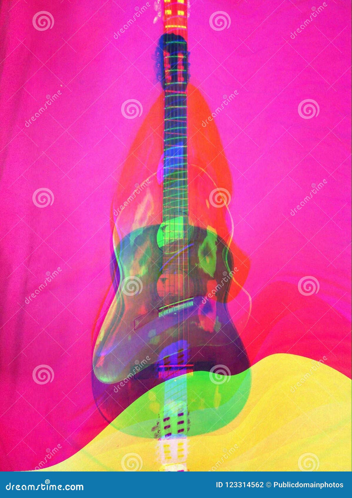 Guitar, Yellow, Plucked String Instruments, Musical Instrument Picture ...