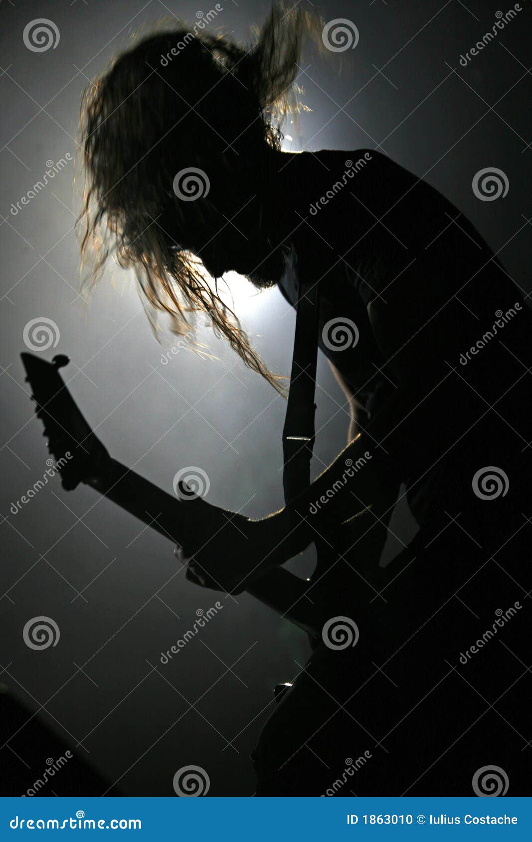 Guitarist stock photo. Image of bassist, bass, shadow - 1863010