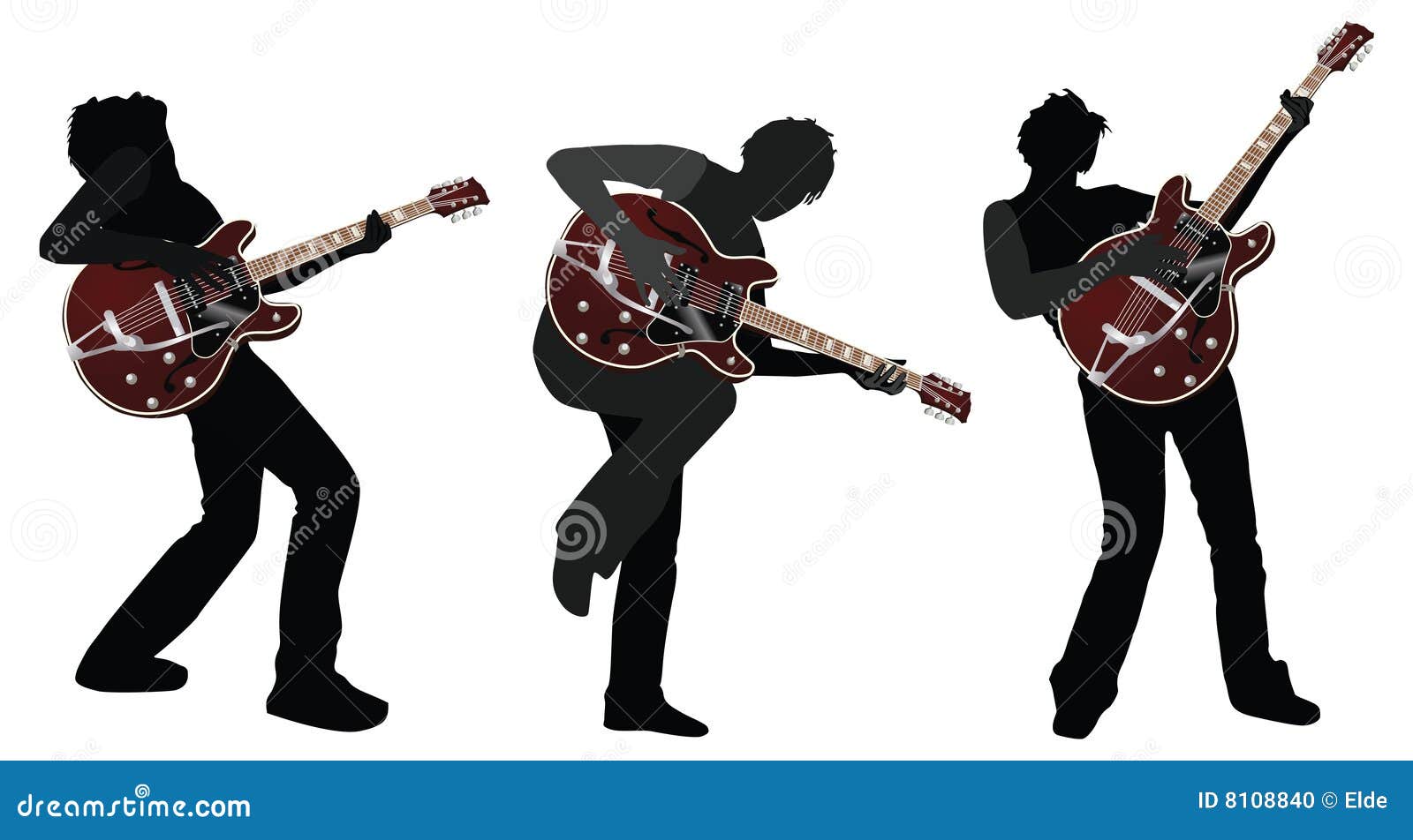 Guitarist stock vector. Illustration of music, artist - 8108840