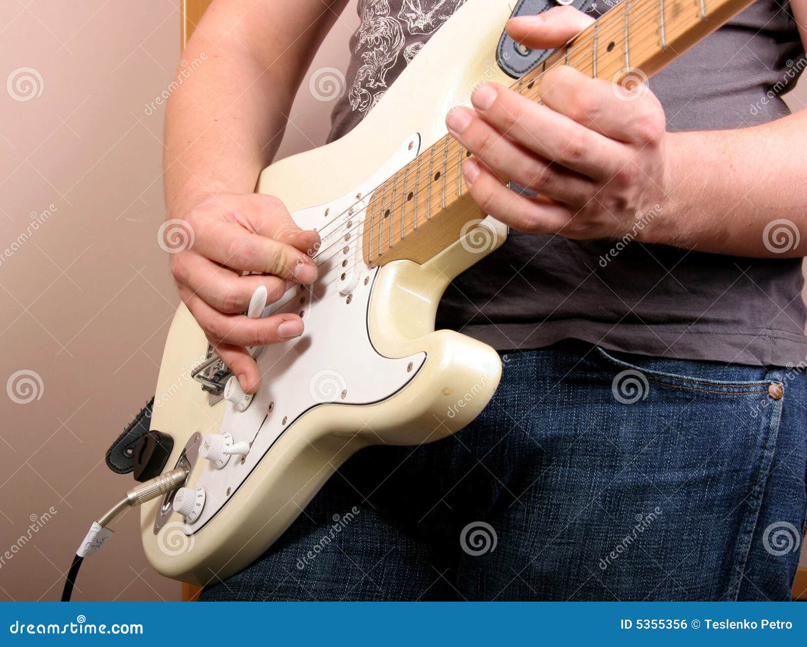 Guitarist in studio stock photo. Image of blues, guitarist - 5355356