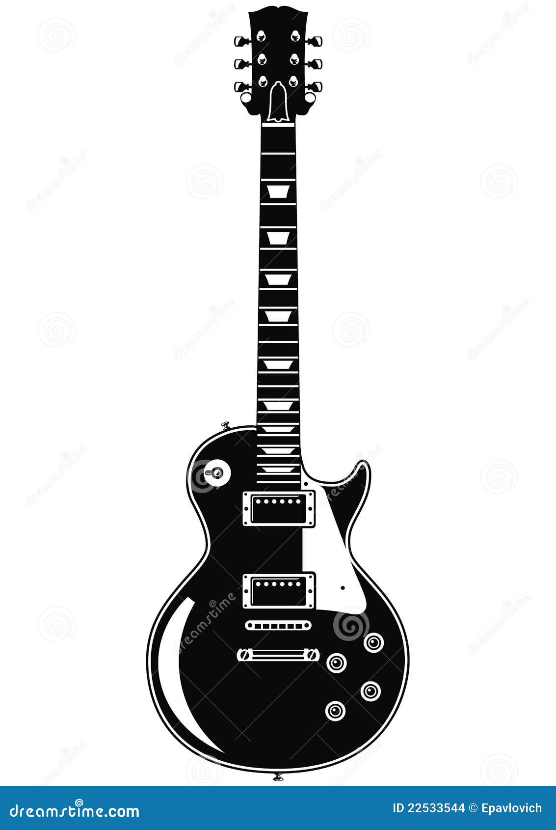 Guitarra del vector stock de ilustración. Ilustración de paul - 22533544