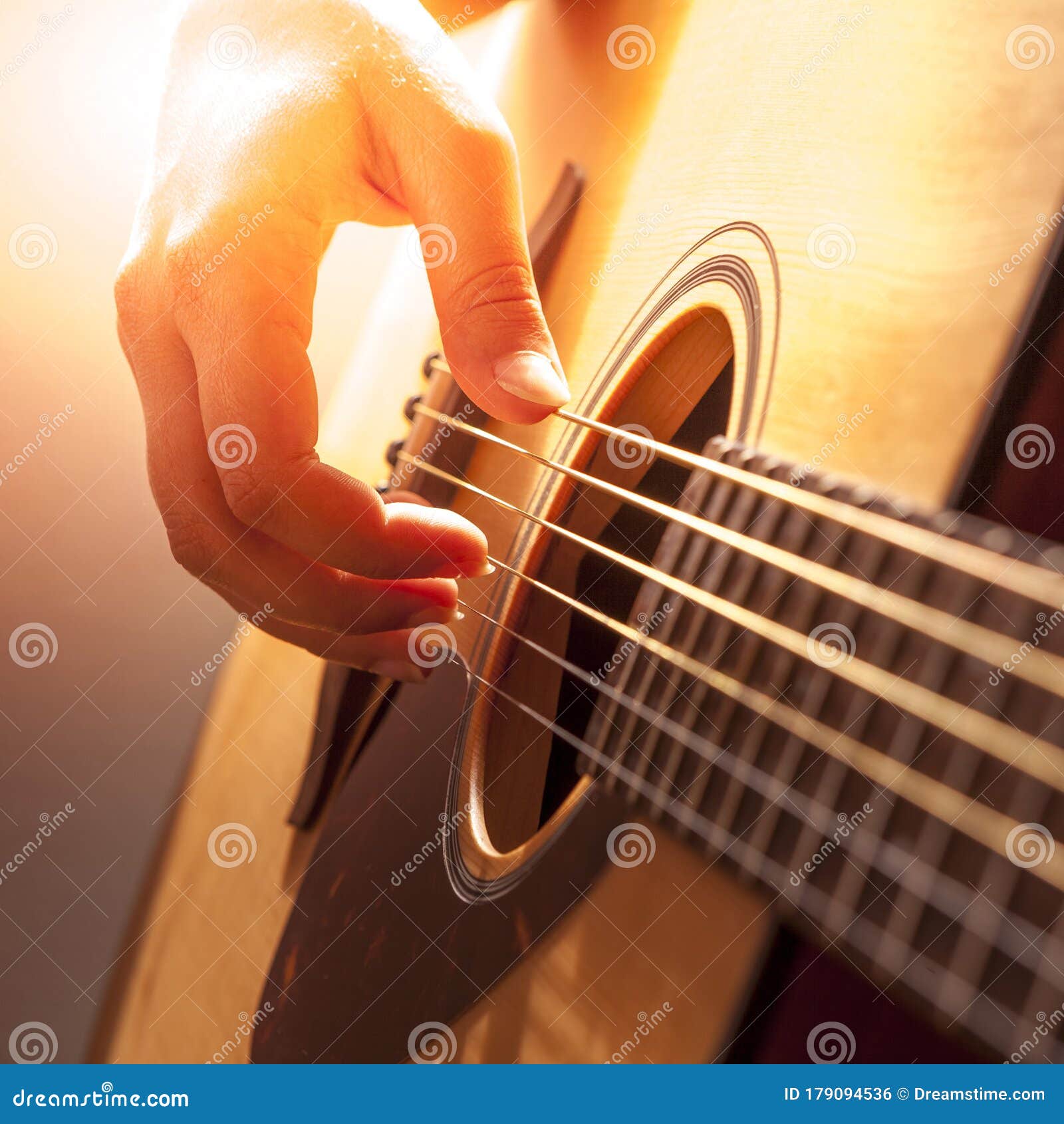 Guiter Images with String Placking Stock Photo - Image of guiter ...