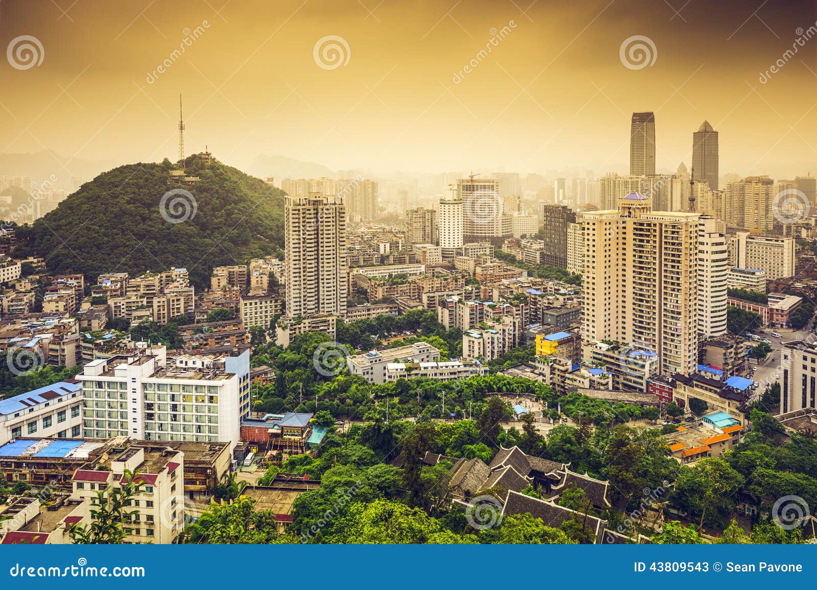 Guiyang, China stock image. Image of asian, metropolis - 43809543