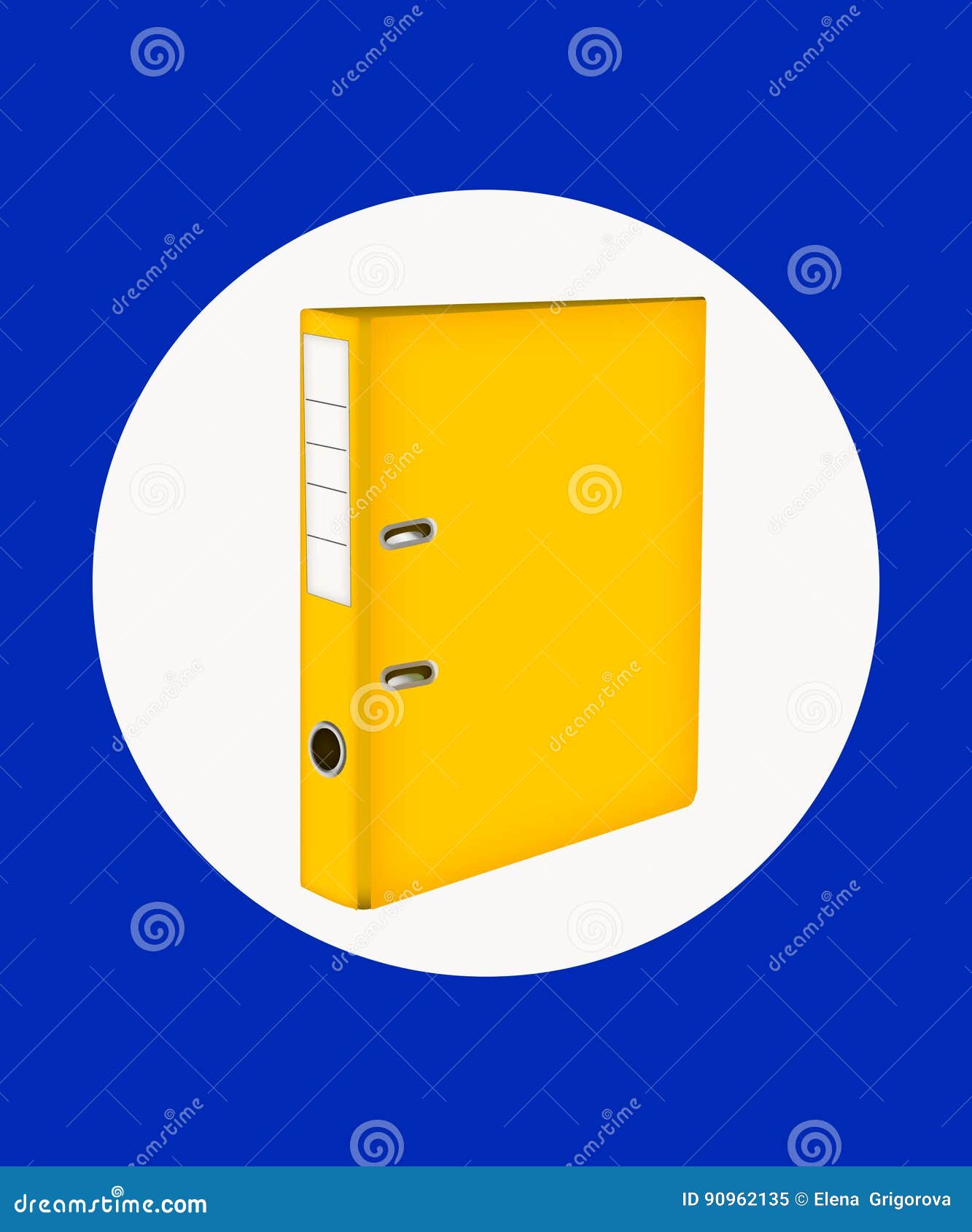 Gul Mappmapp Ring Binders Symbol Med Den Gula Mappen Stock ...