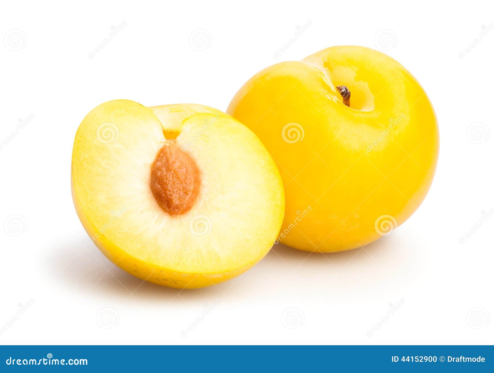 Gul plommon arkivfoto. Bild av stängning, färgrikt, halv - 44152900