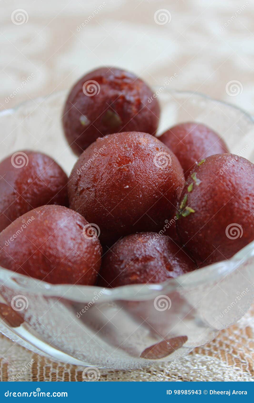 Gulab jamun stock image. Image of closeup, glass, kala - 98985943
