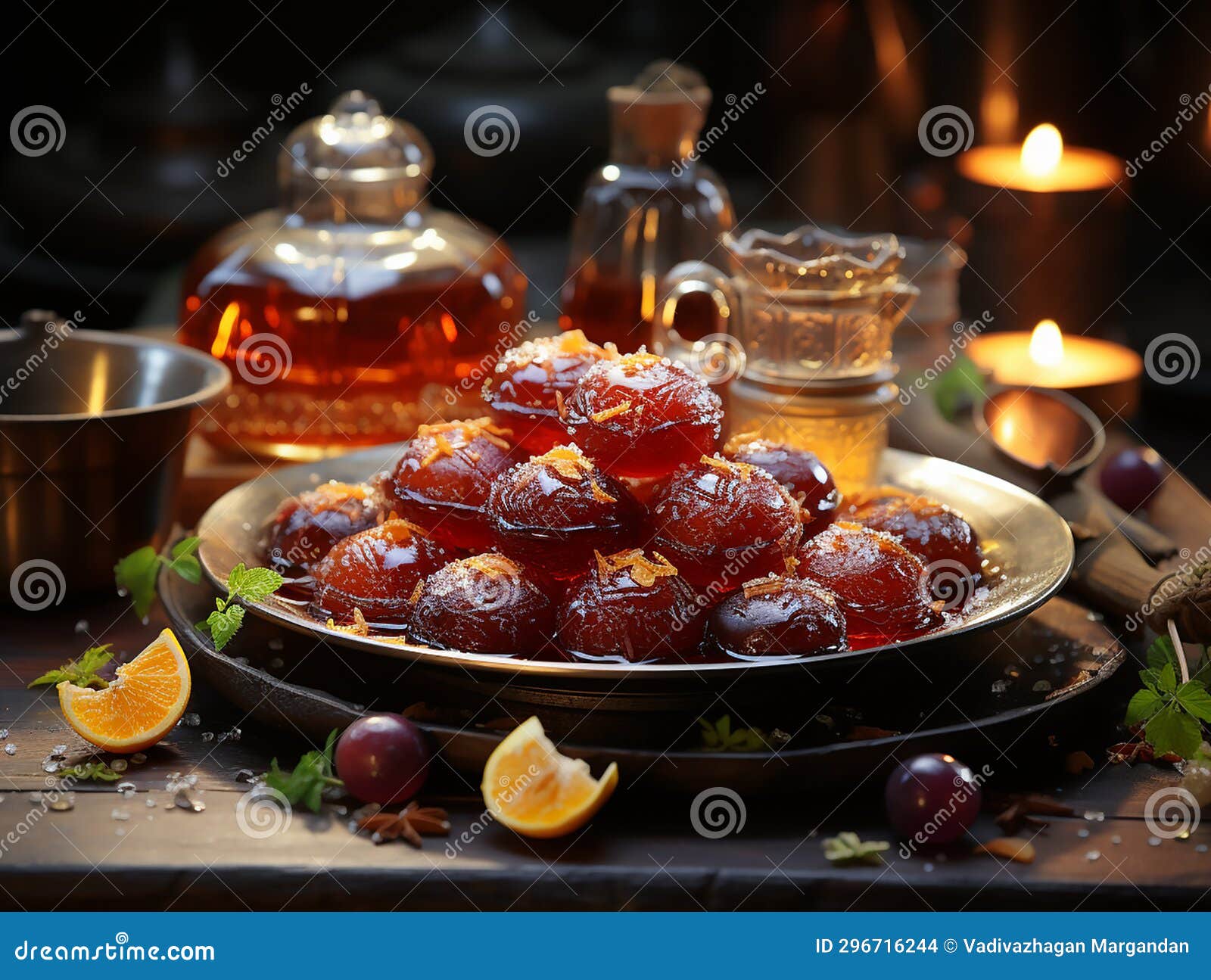 Gulab Jamun. Indian Traditional Food. Vector Color Realistic ...