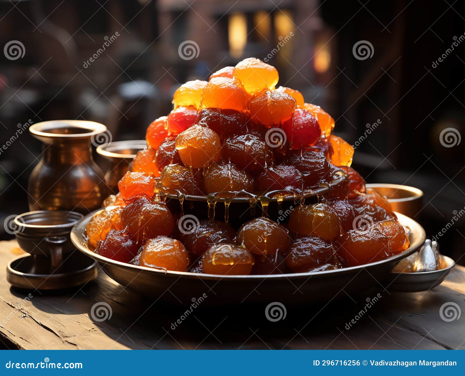 Gulab Jamun. Indian Traditional Food. Vector Color Realistic ...