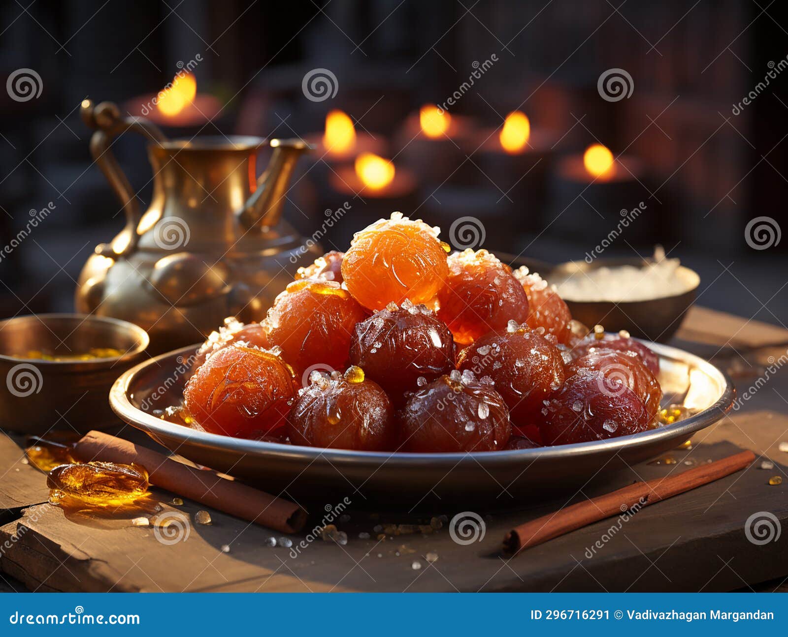 Gulab Jamun. Indian Traditional Food. Vector Color Realistic ...
