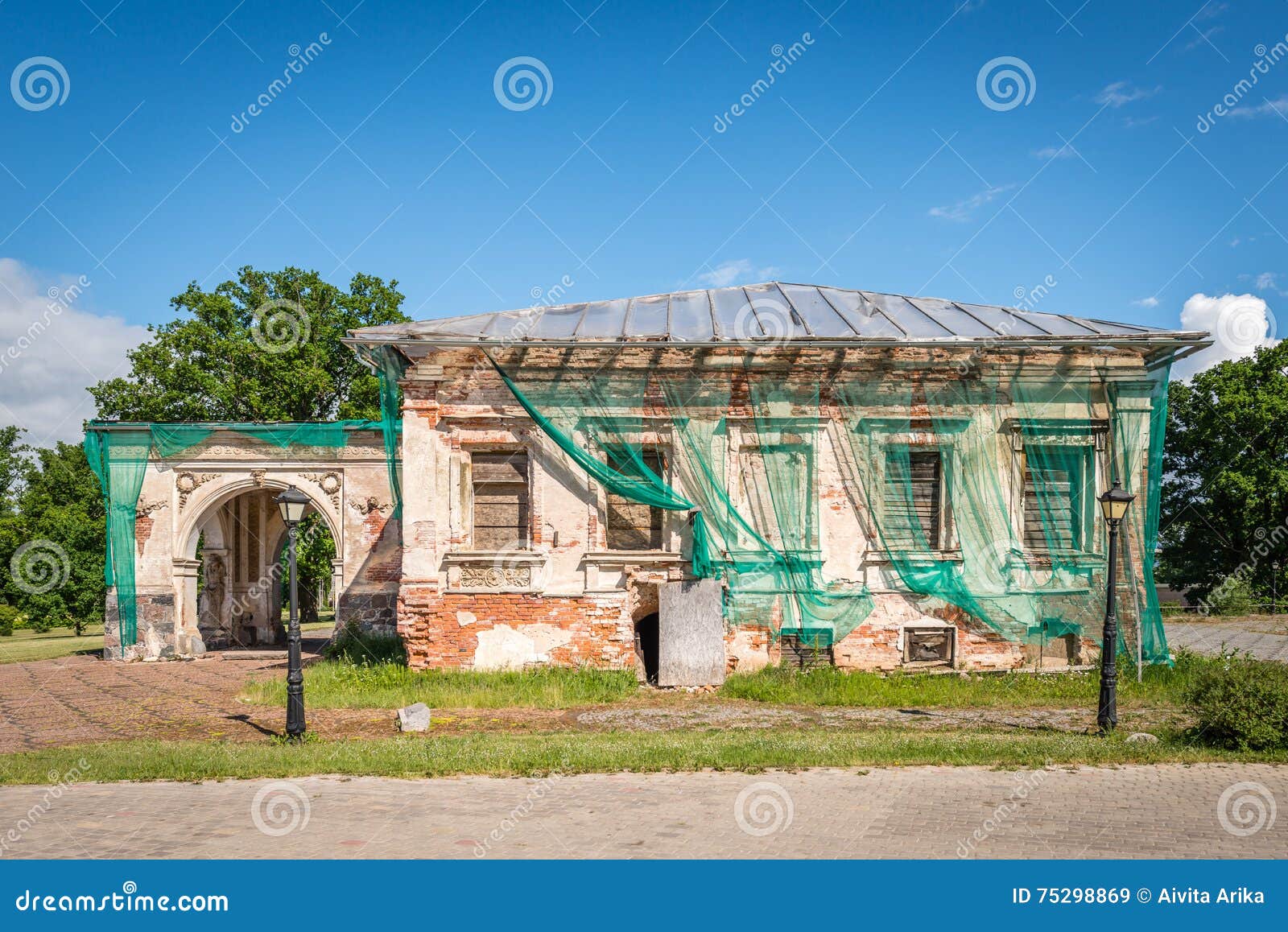 Gulbene White Palace in Latvia Stock Image - Image of palace, europe ...