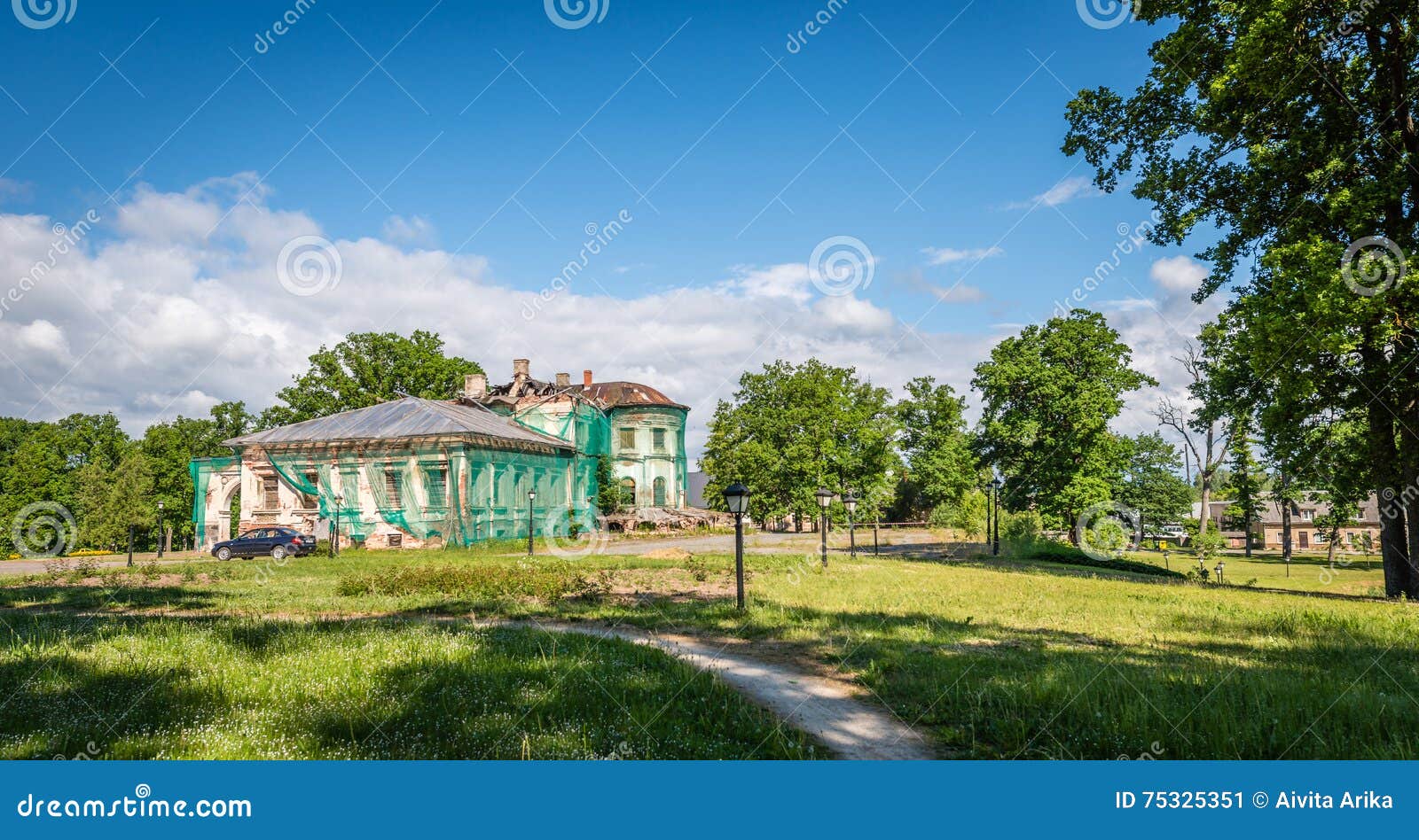 Gulbene White Palace in Latvia Editorial Photo - Image of ...