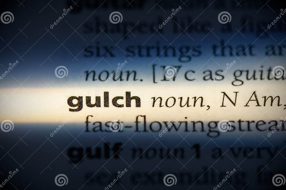 Gulch stock photo. Image of paper, language, highlighted - 161576506