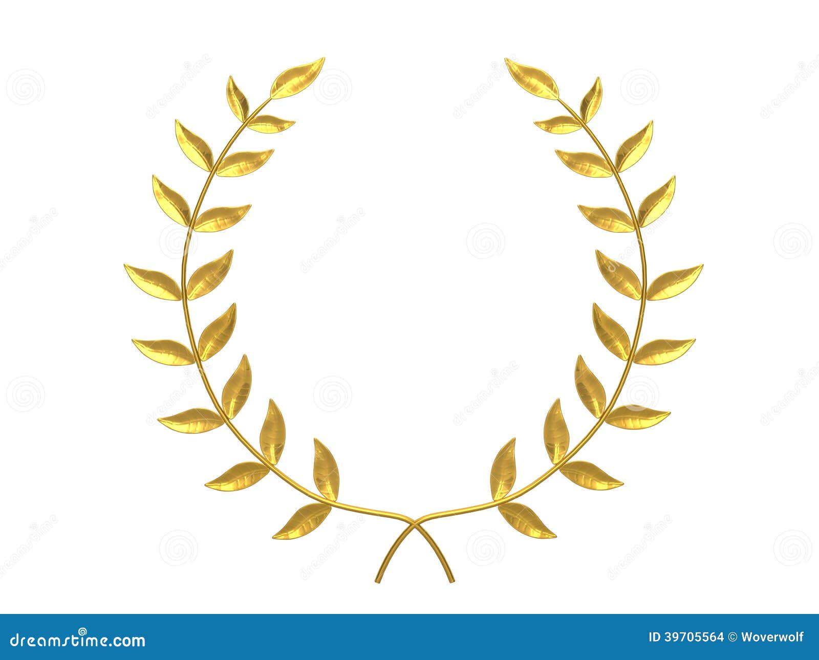 Guld- krans stock illustrationer. Illustration av isolerat - 39705564