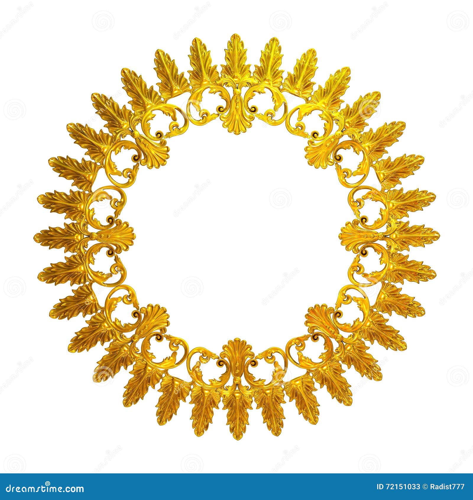 Guld- krans stock illustrationer. Illustration av blomma - 72151033