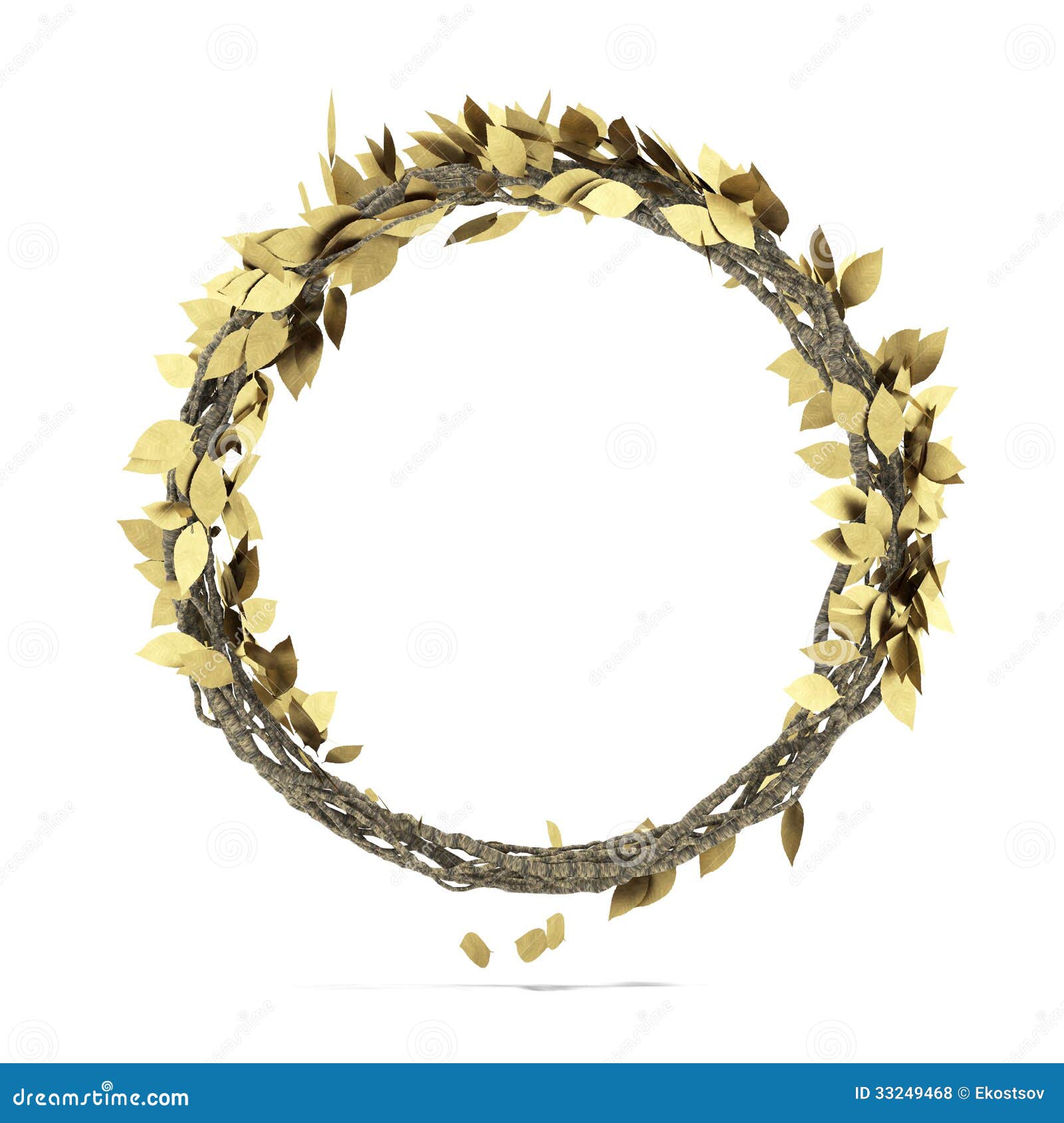 Guld- lagerkrans stock illustrationer. Illustration av mästare - 33249468