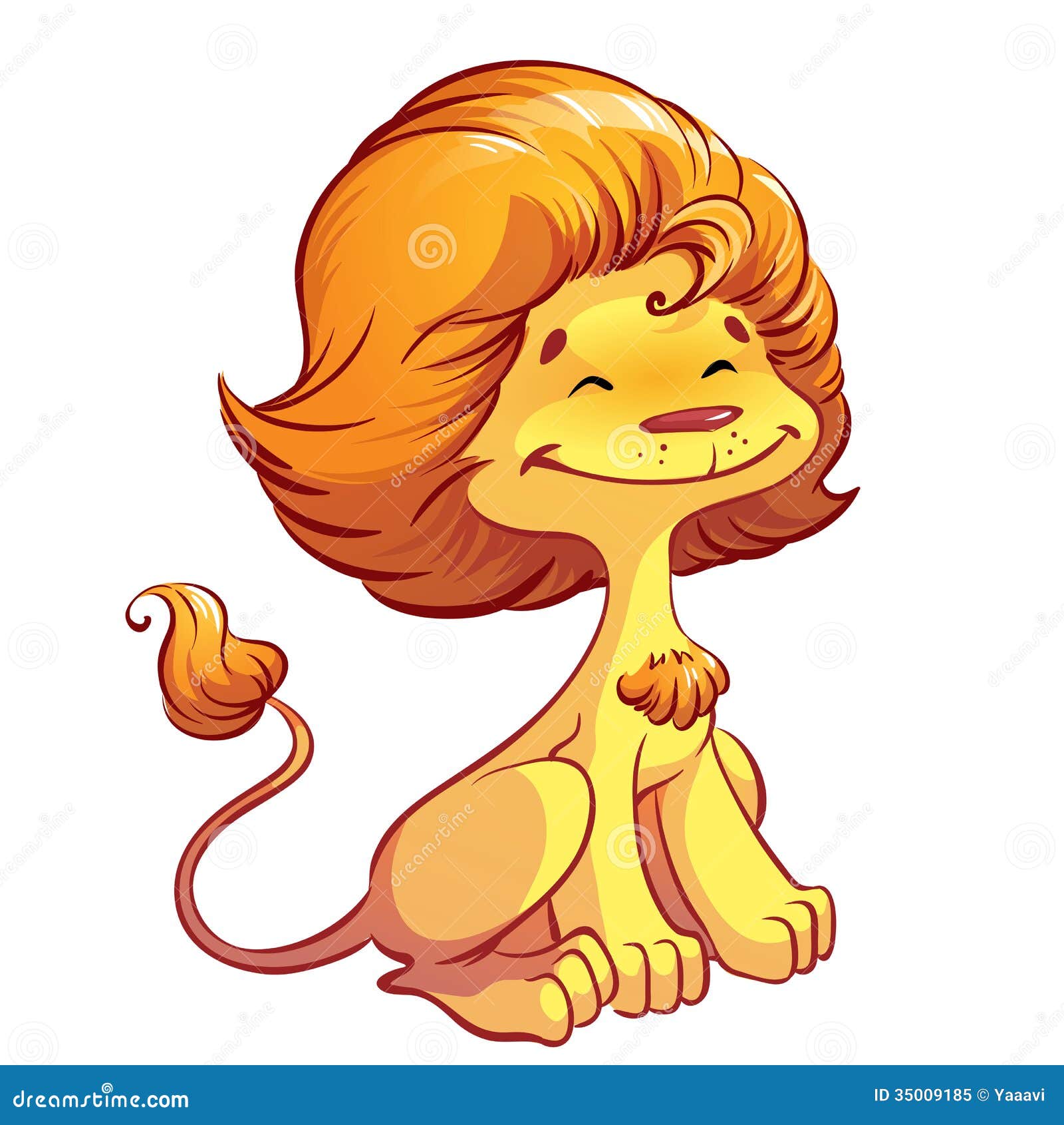 Guld- lejon vektor illustrationer. Illustration av manlig - 35009185