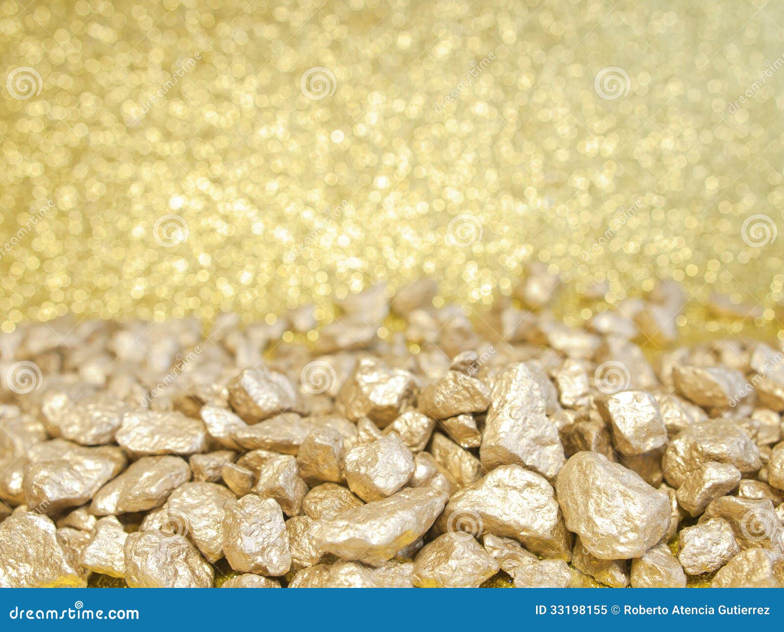 Guld- stenar fotografering för bildbyråer. Bild av guldgruva - 33198155