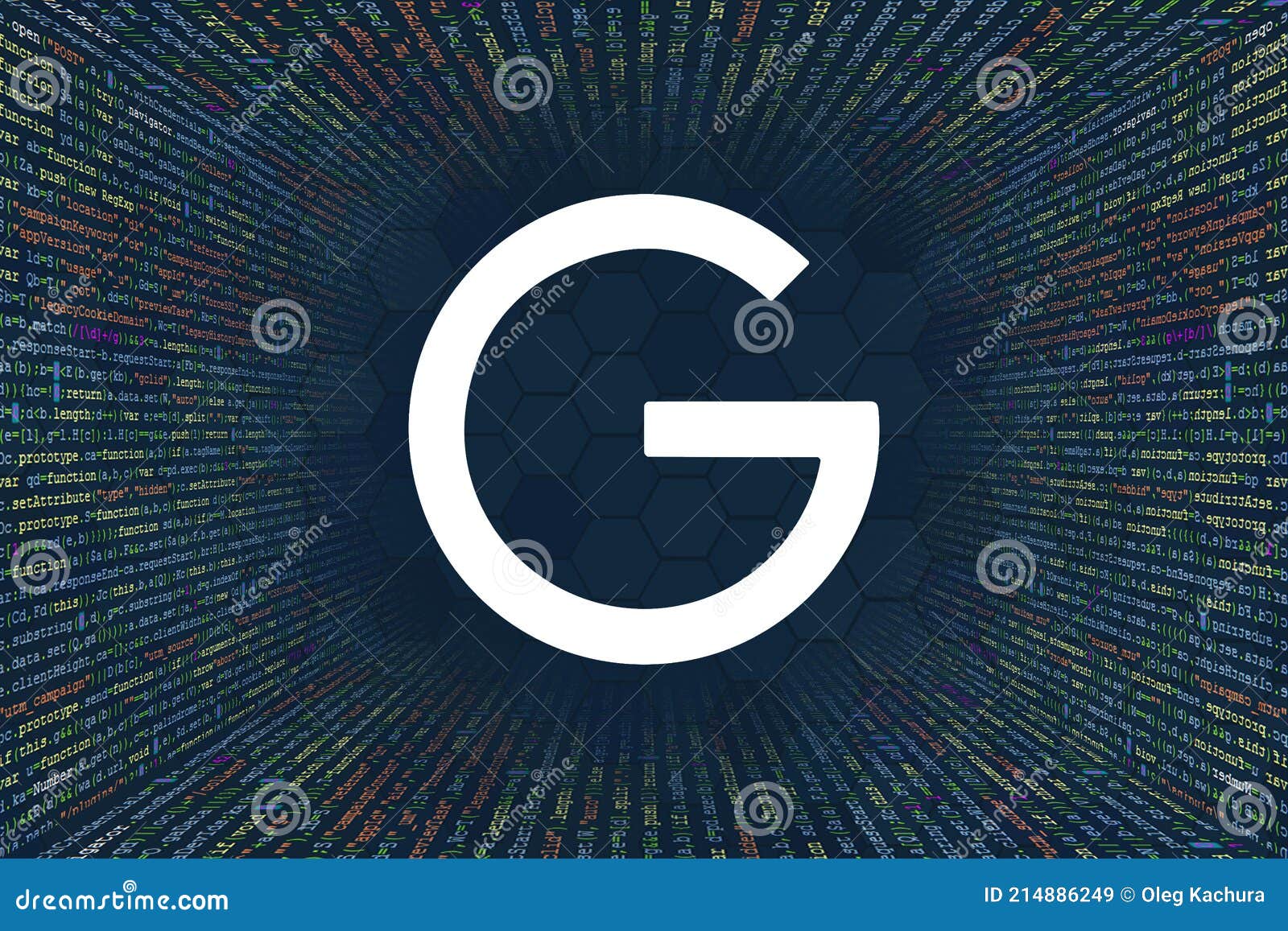 Gulden Nlg Cryptocurrency Symbol A Tunnel From A Computer Program Code Programmer Strings Of