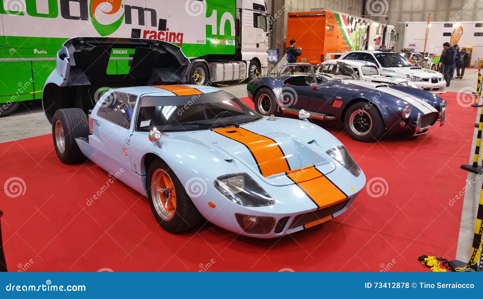 Gulf Ford Gt 40 in Exibition Open Back Editorial Stock Photo - Image of ...
