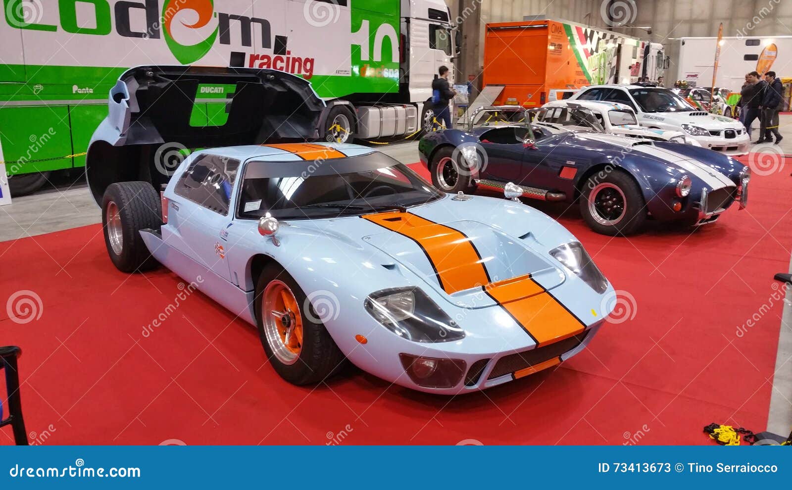 Gulf Ford Gt 40 in Exibition Open Back Editorial Stock Photo - Image of ...