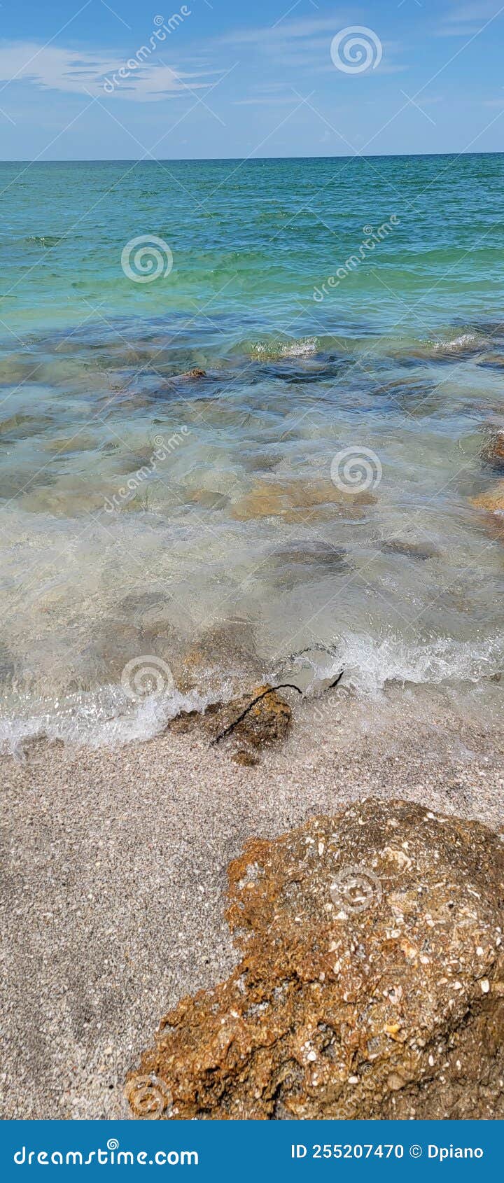 Gulf of Mexico Ocean Views from Venice Florida Stock Photo - Image of ...