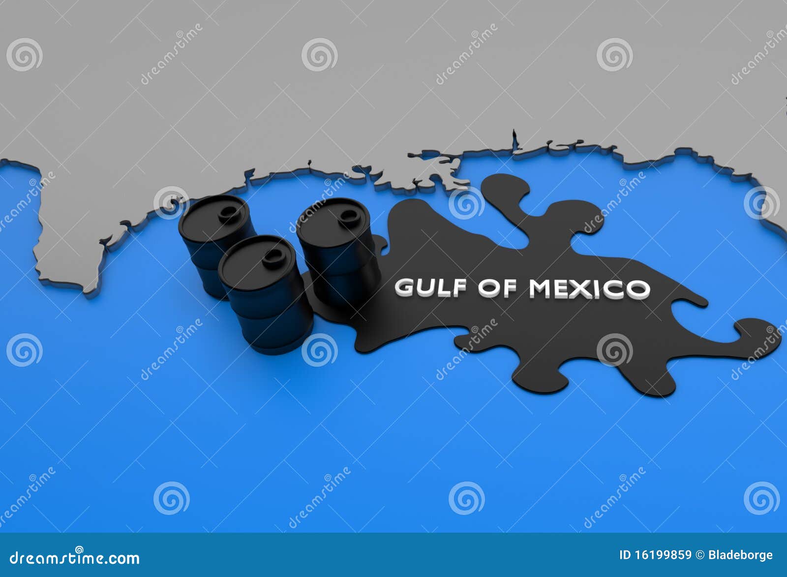 Gulf of Mexico oil graphic stock illustration. Illustration of water ...