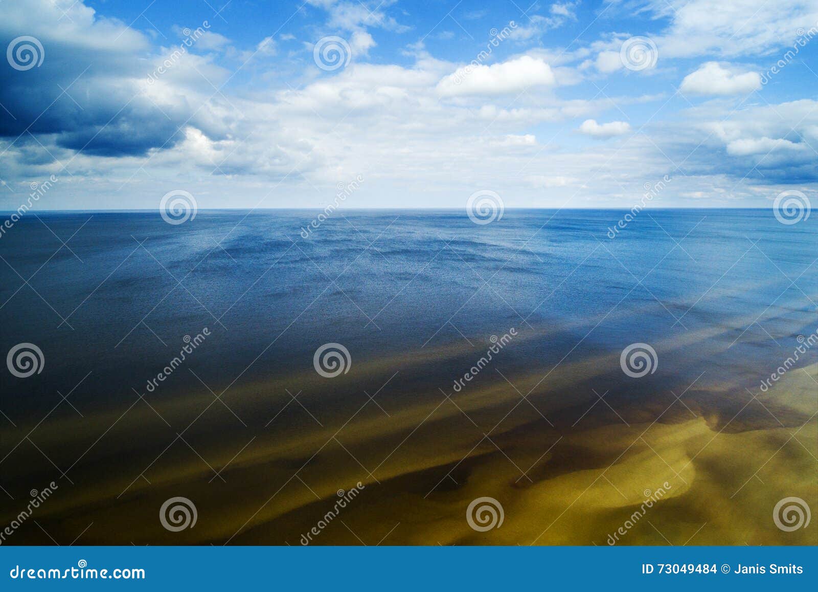 Gulf of Riga, Baltic sea. stock photo. Image of blue - 73049484