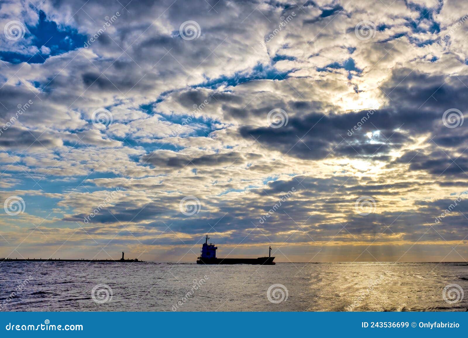 Gulf of Riga stock image. Image of sunset, lighthouse - 243536699