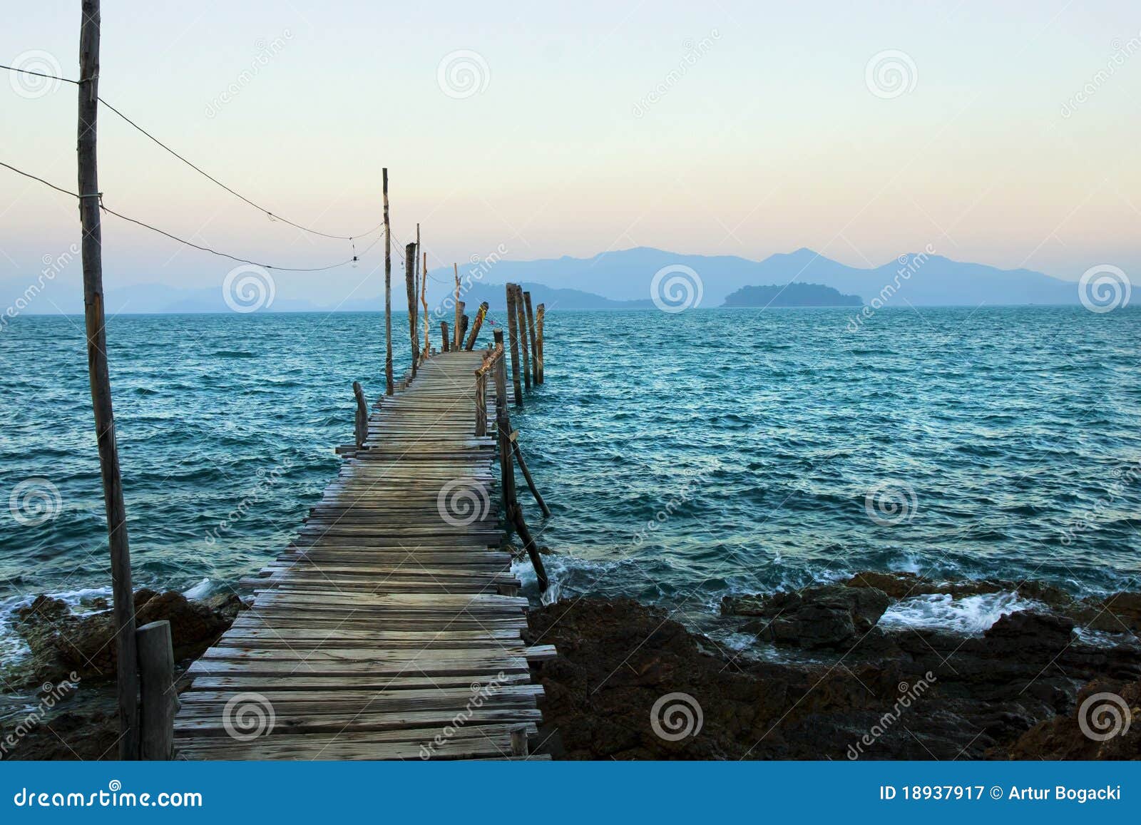 Gulf of Thailand Scenery stock image. Image of blue, pier - 18937917