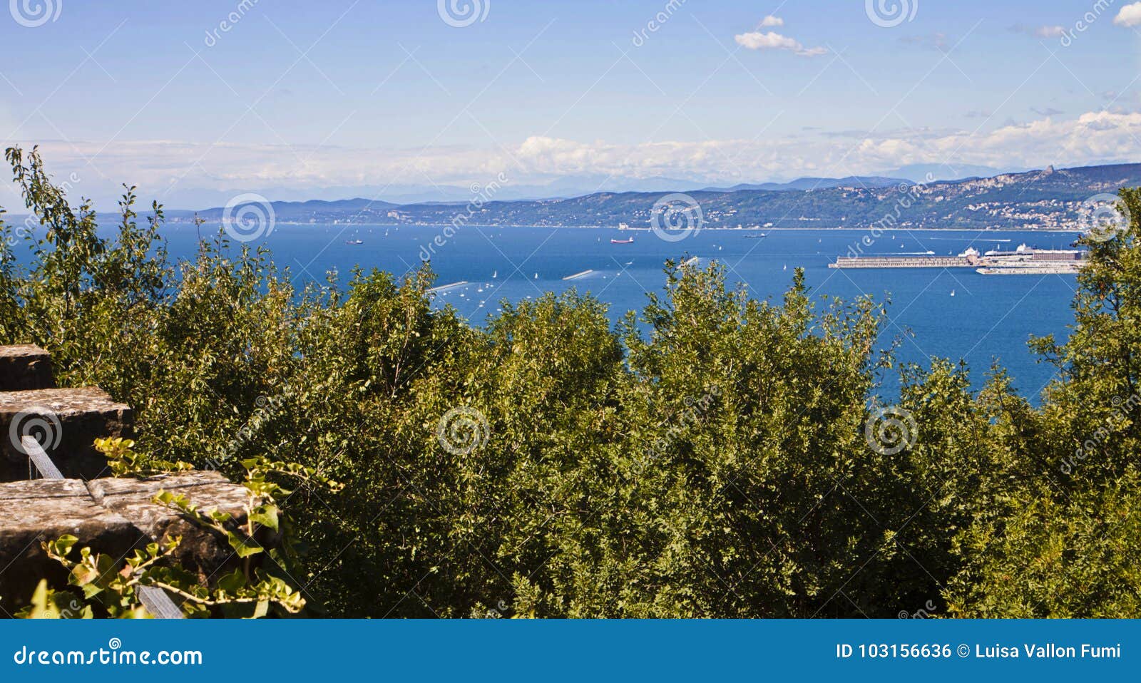 Gulf of Trieste Summer View Stock Photo - Image of tourism, travel ...
