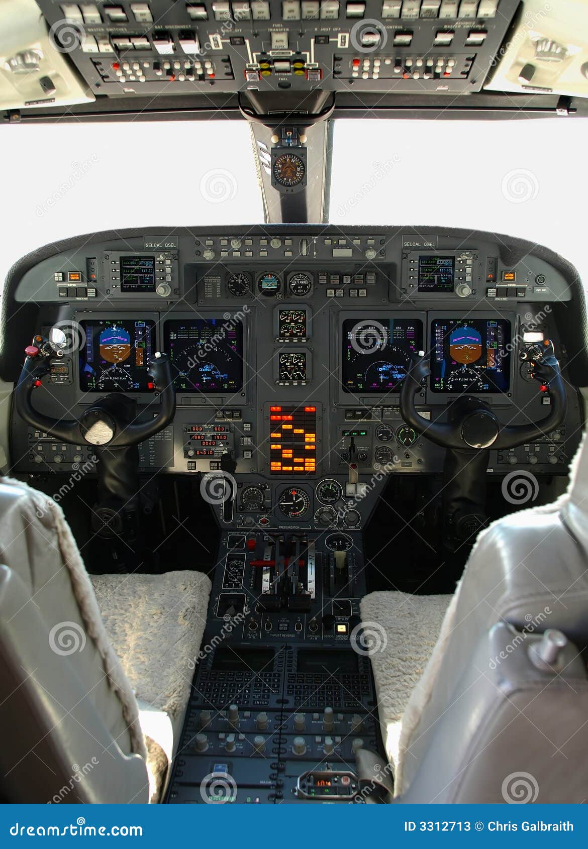 Gulfstream cockpit stock image. Image of training, information - 3312713