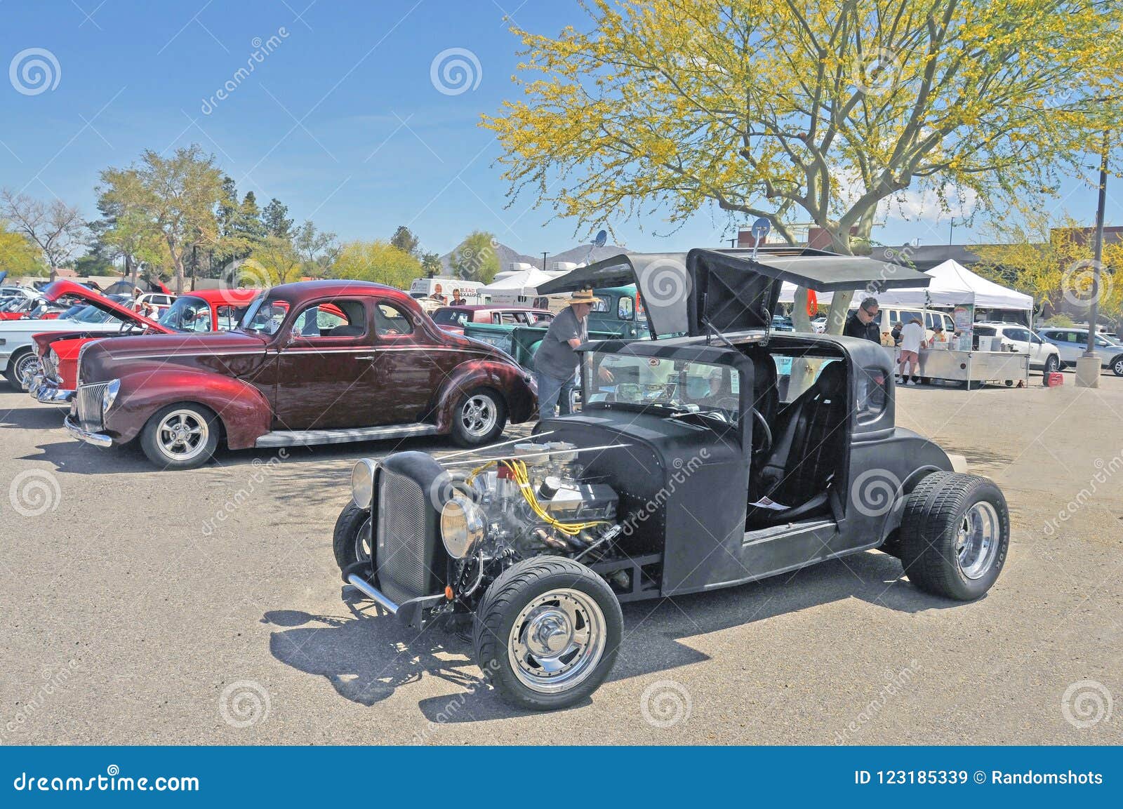 Gull Wing Three Window Coupe Editorial Stock Image - Image of retro ...