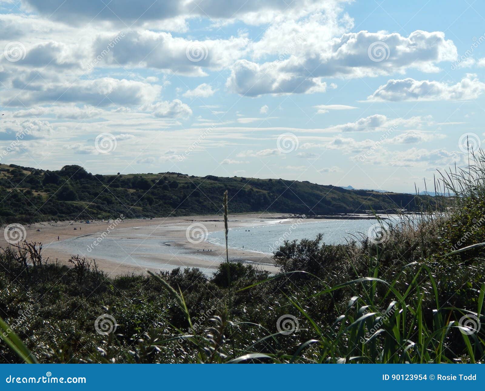 Gullane-Strand stockfoto. Bild von umgeben, strand, entzückend - 90123954