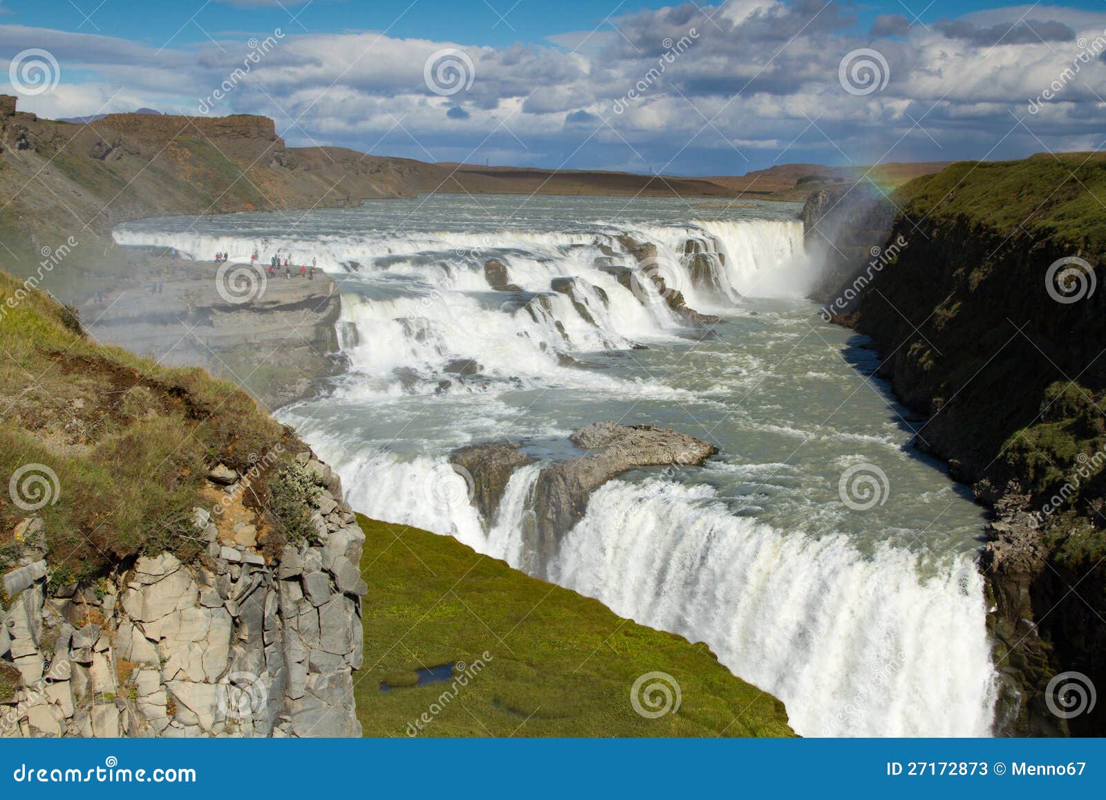 Gullfoss stock image. Image of famous, gullfoss, light - 27172873